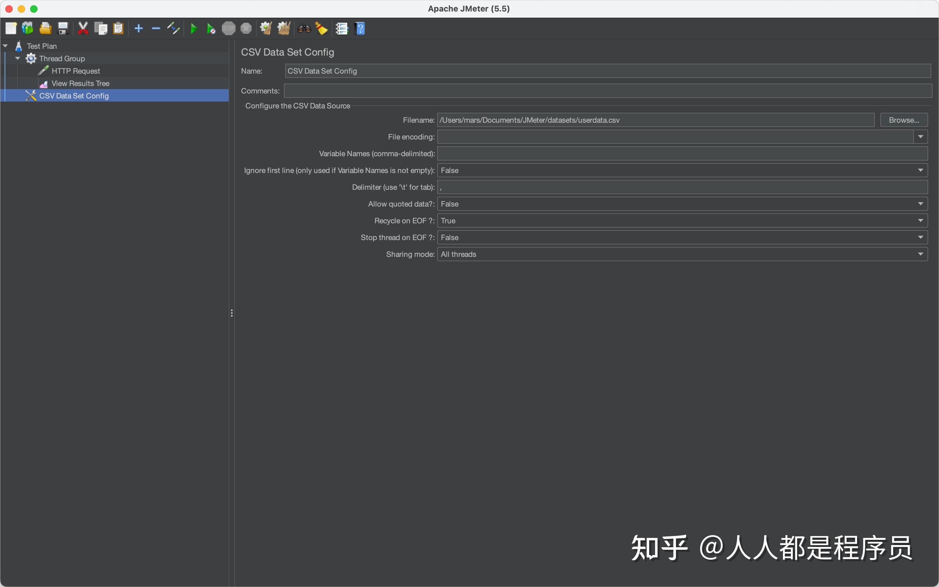 JMeter CSV jmeter-csv
