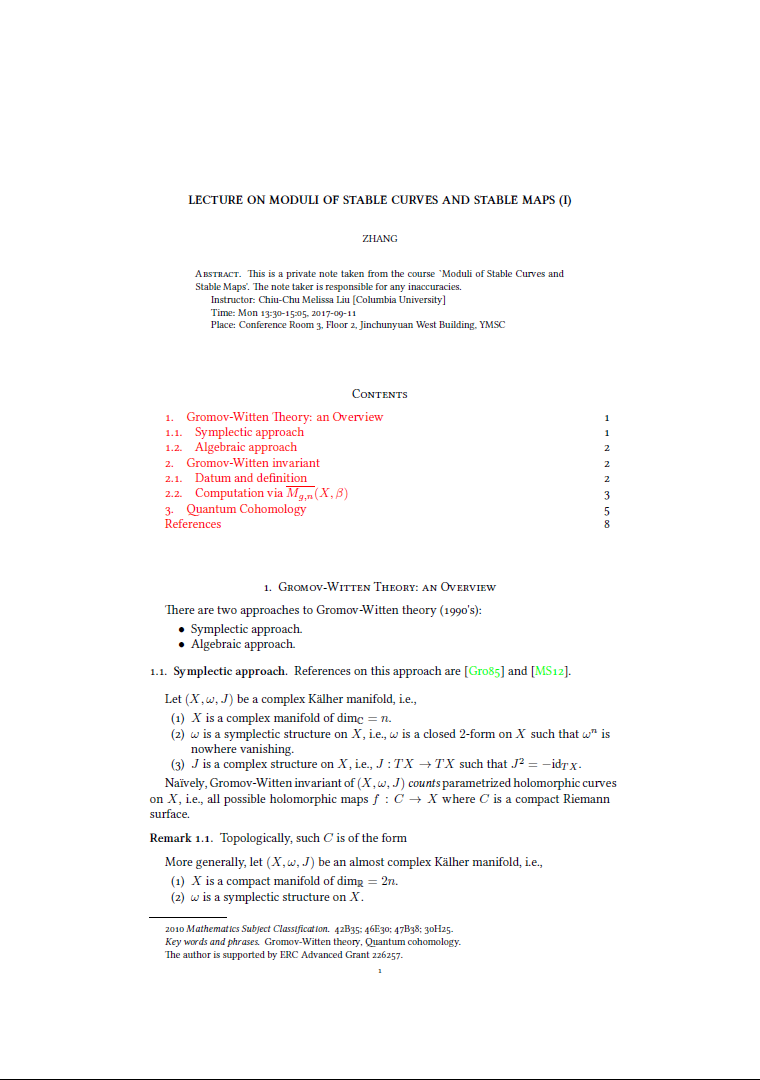 Moduli of Stable Curves and Maps (I) - 知乎