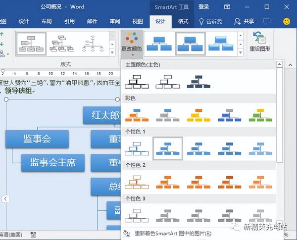 如何利用SmartArt工具快速绘制公司组织架构图？ - 知乎