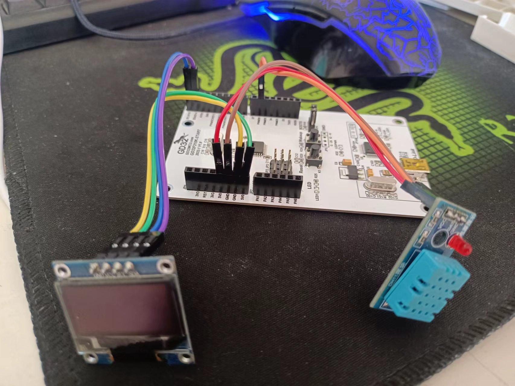 【GD32F310开发板试用】OLED屏+DHT11传感器的温湿度计 - 知乎