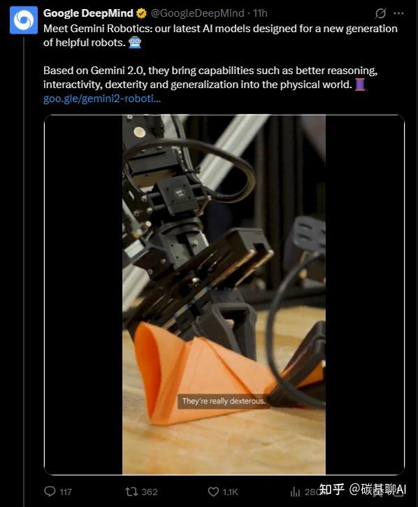 一文梳理谷歌的端到端模型——Gemini Robotics与Gemini Robotic-ER - 知乎