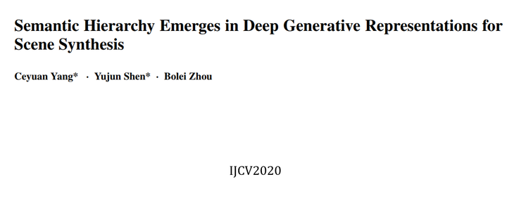 【IJCV2020】【语义编辑】Semantic Hierarchy Emerges in Deep Generative Representations for Scene ...