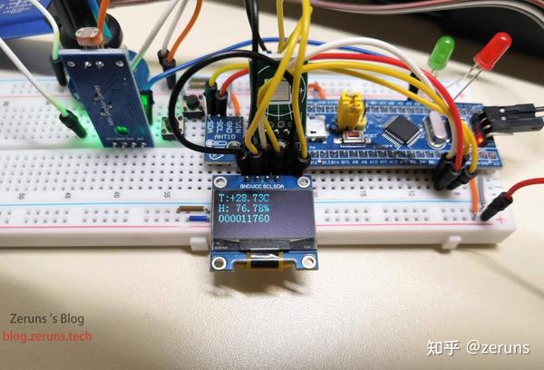 Stm32单片机硬件i2c读取aht10温湿度传感器数据 知乎