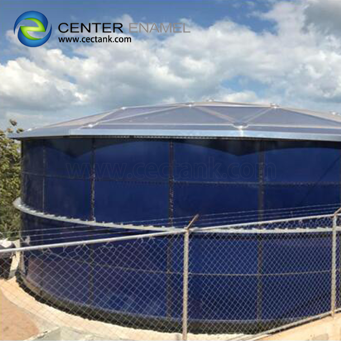 Concrete / Glass Fused Steel Anaerobic Digester Tank For Large Industry ...
