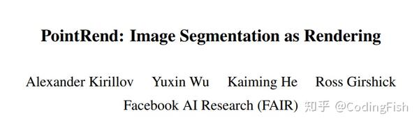 何凯明新作PointRend：他山之石，可以攻玉 - 知乎
