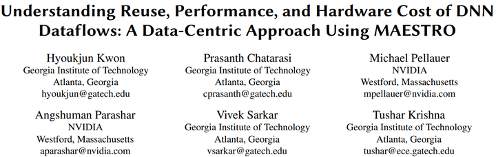 【论文笔记】理解DNN数据流的复用，性能与开销：一种以数据驱动的方法 - 知乎