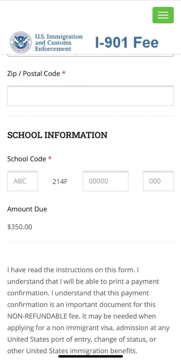 美国签证申请-填写SEVIS I-901表并缴纳SEVIS fee的步骤 - 知乎
