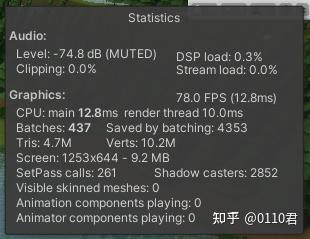 Unity Statistics窗口 - 知乎