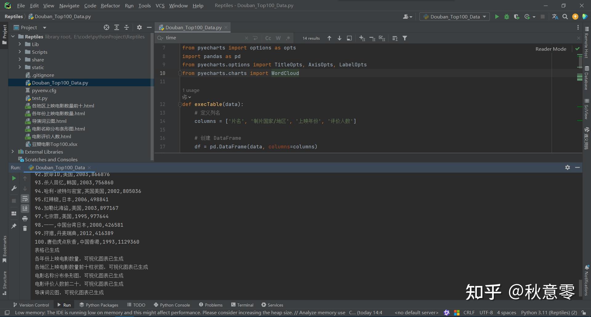 Python爬取豆瓣电影Top100 - 知乎