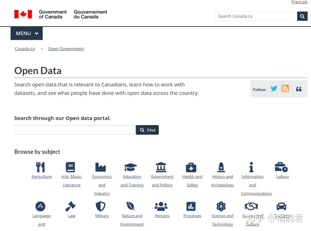 【情报工具】分享24个国内外政府开放数据平台 - 知乎