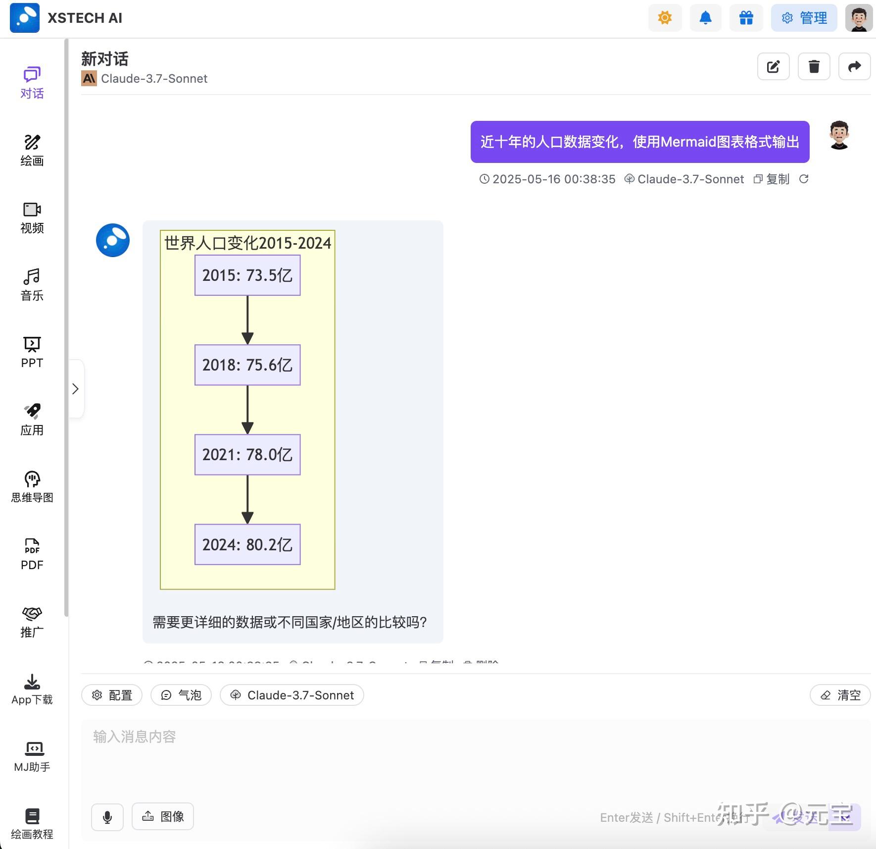 Xstech AI渲染Mermaid格式图表 - 知乎