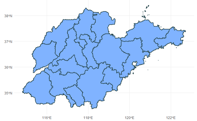使用ggplot2绘制中国地图(实用向) - 知乎