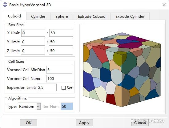 基于abaqus的非等速生长Voronoi晶体模型生成插件 - 知乎