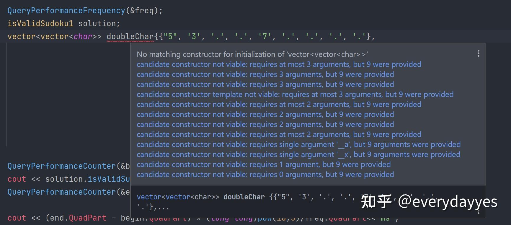 No matching constructor for initialization of 'vector ' - 知乎