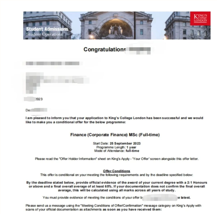 又又又一波KCL offer来啦！来看看录取KCL需要怎样的背景吧？ - 知乎