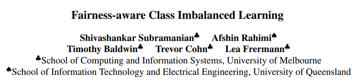 Fairness-aware Class Imbalanced Learning - 知乎