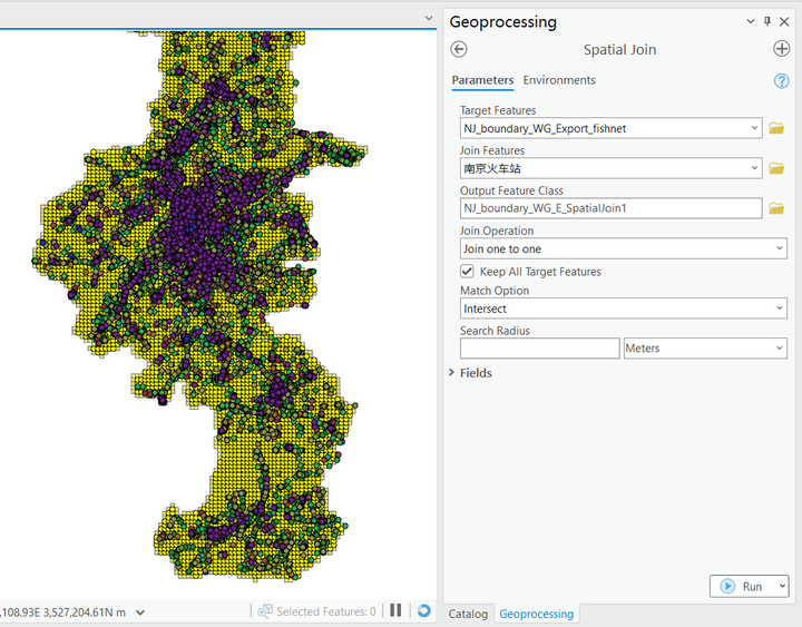 【ArcGIS Pro】渔网划分与POI数据空间链接以生成核密度分布图 - 知乎