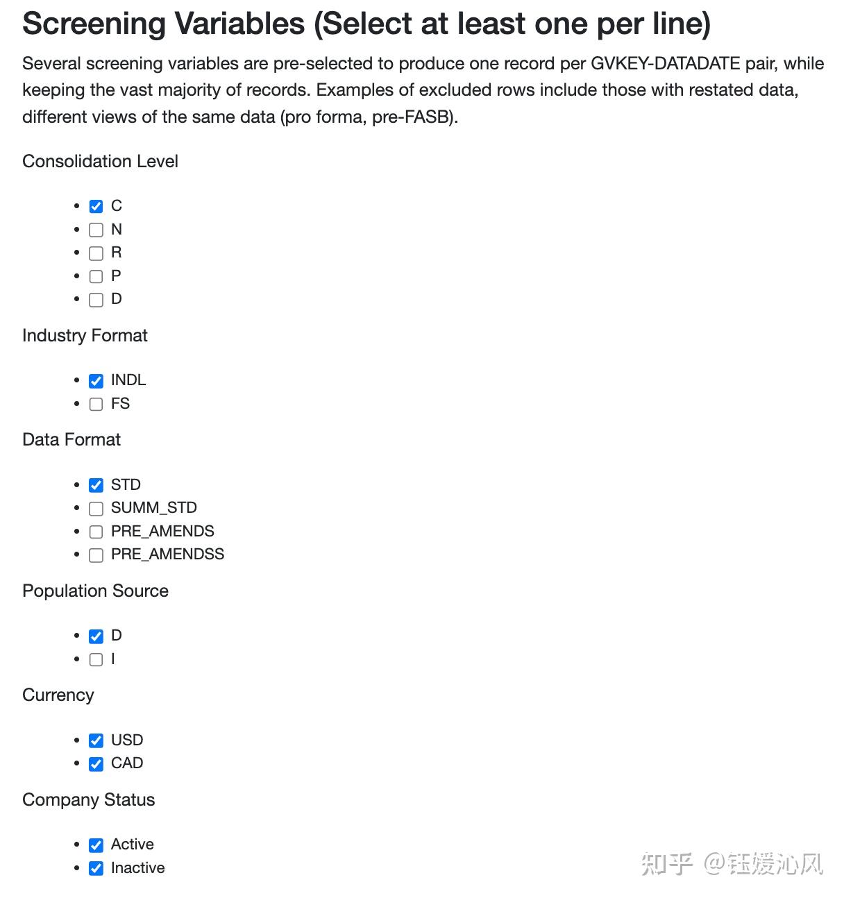 Compustat - North America - Fundamentals 北美财务数据库 - 知乎