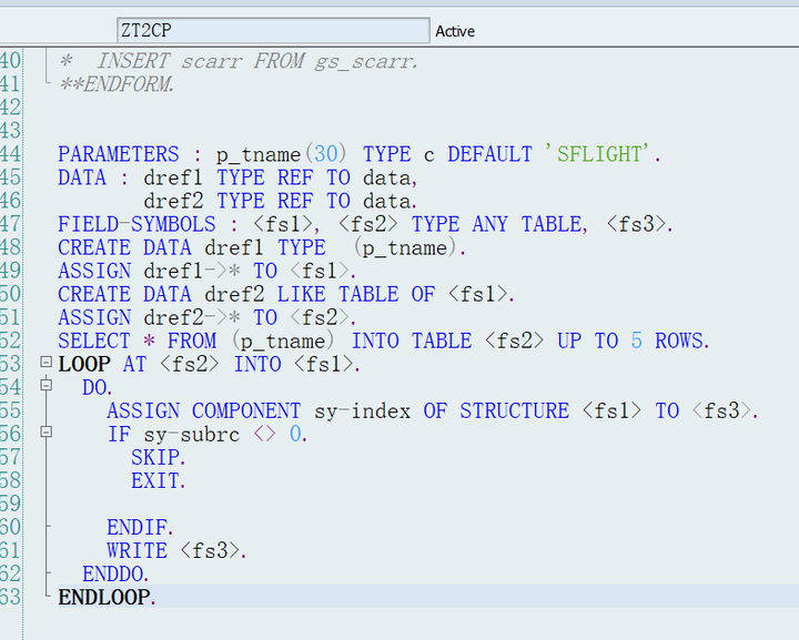 abap动态读取数据库表数据 - 知乎