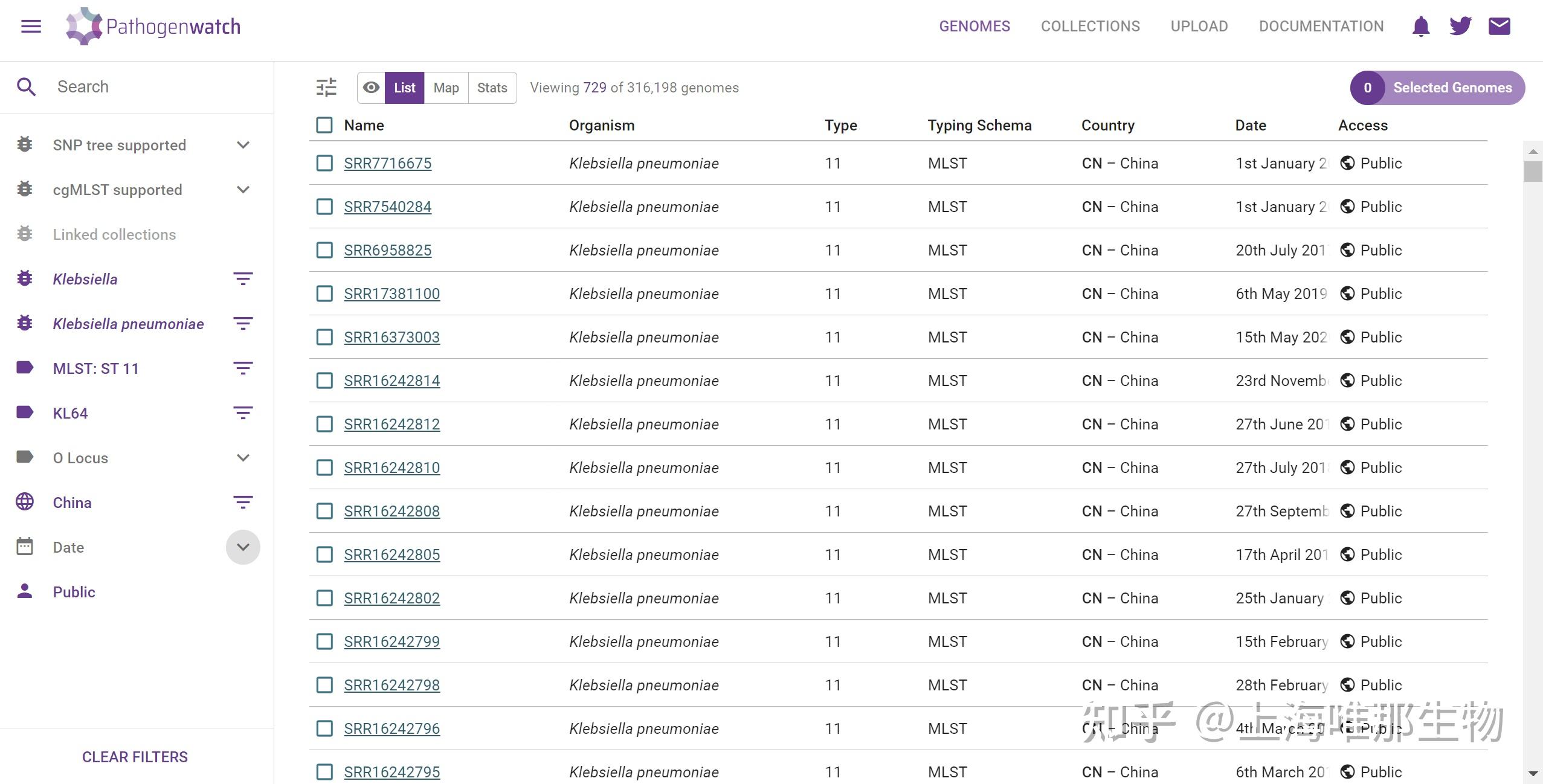 物种和分类学预测网站Pathogenwatch的使用方法介绍 - 知乎