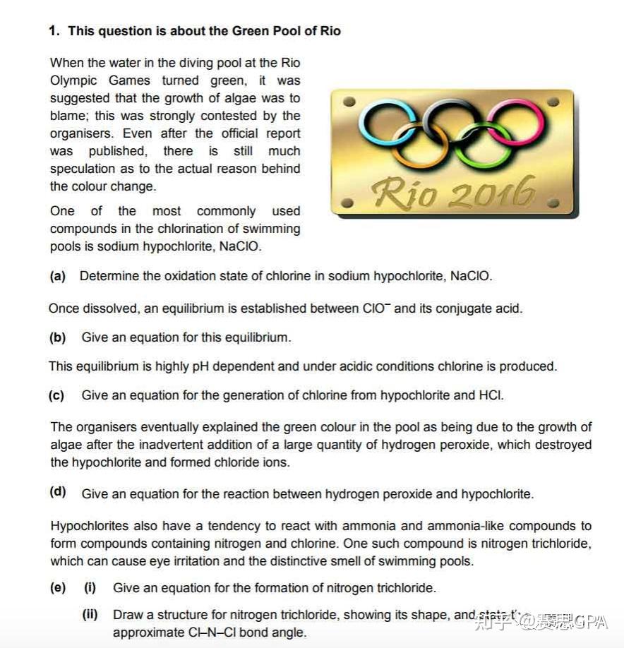 剑桥力荐！三大国际顶级化学竞赛UKChO/USNCO/CCC 2024年赛事安排 - 知乎