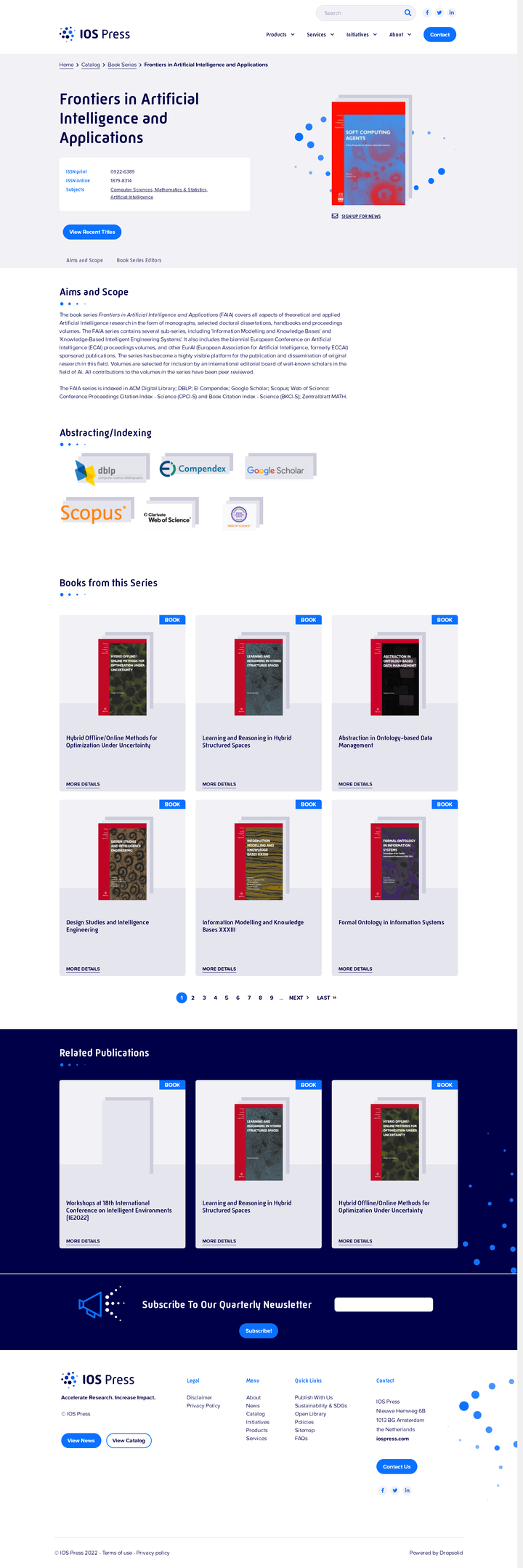 Ebook Series: Frontiers in Artificial Intelligence and Applications【EI ...