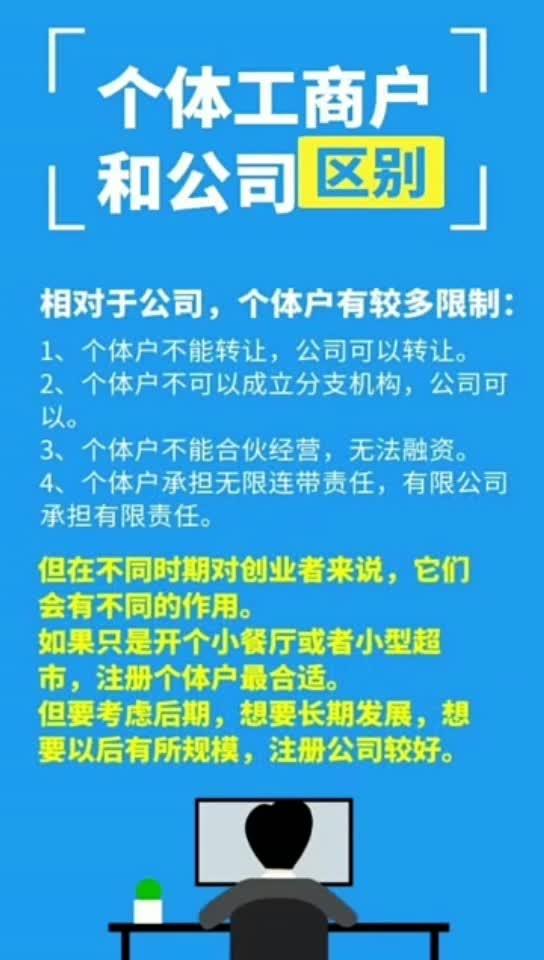 个体工商户和公司的区别 知乎