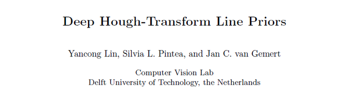 论文阅读 ECCV2020 Deep Hough-Transform Line Priors - 知乎