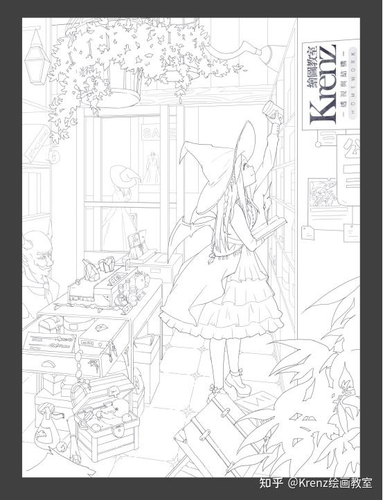 Krenz绘画教室【优秀作业心得】基础透视与结构-0111 - 知乎