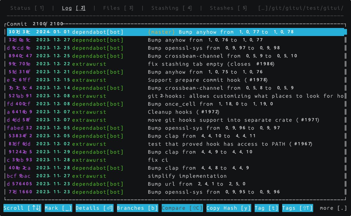 x-cmd pkg | gitui - git 终端交互式命令行工具 - 知乎
