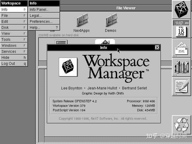 穿越时间的操作系统界面考古6-苹果Mac OS X系统的基石OPENSTEP 4.2 - 知乎