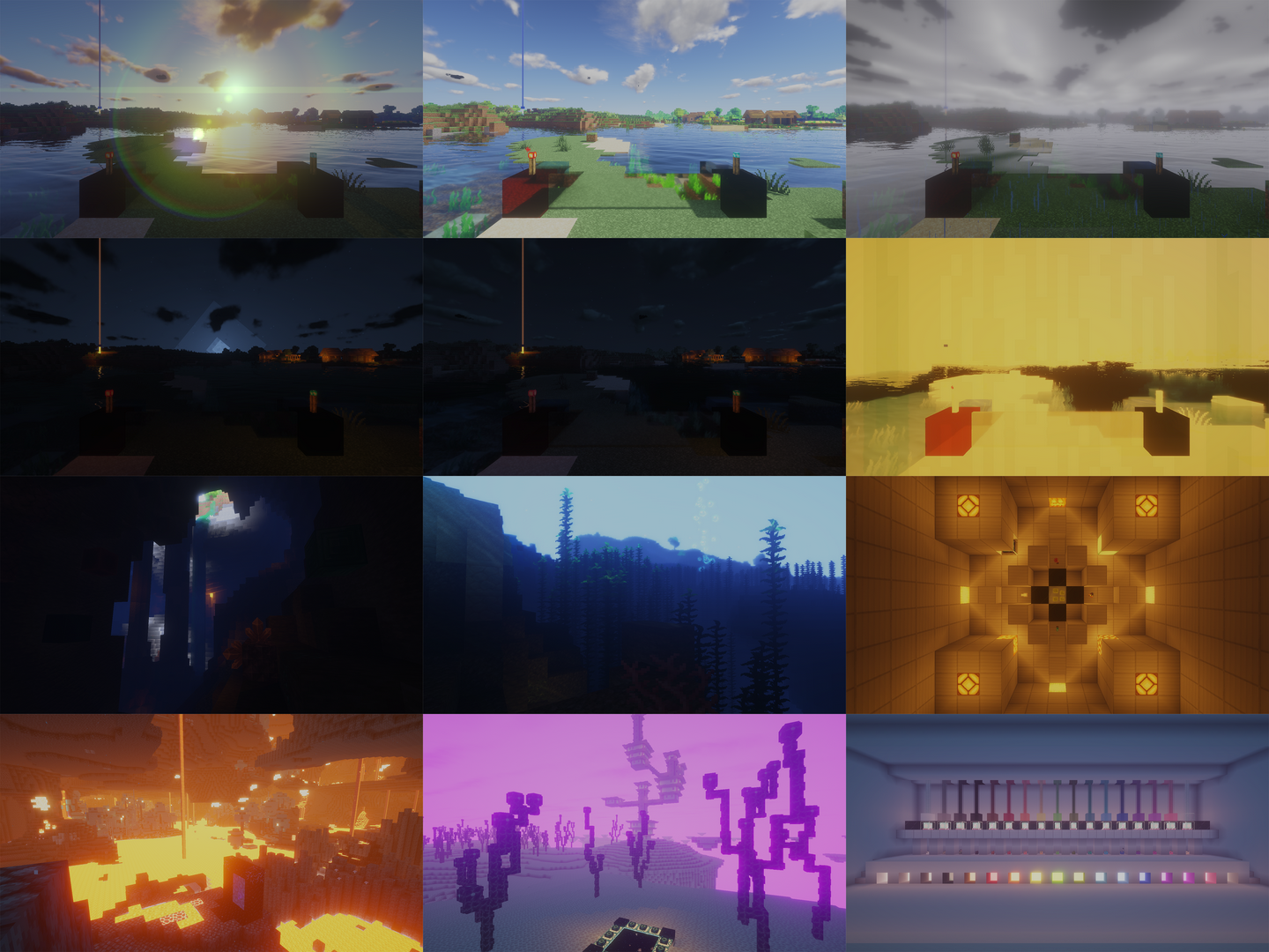 Iris加载器下《我的世界》80款光影的效果测试图 - 知乎