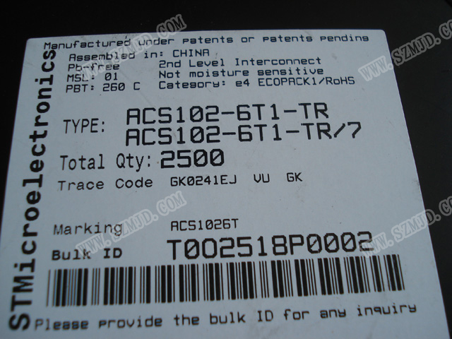 分立半导体晶闸管《ACS102-6T1-TR》瞬态保护交流开关 - 知乎