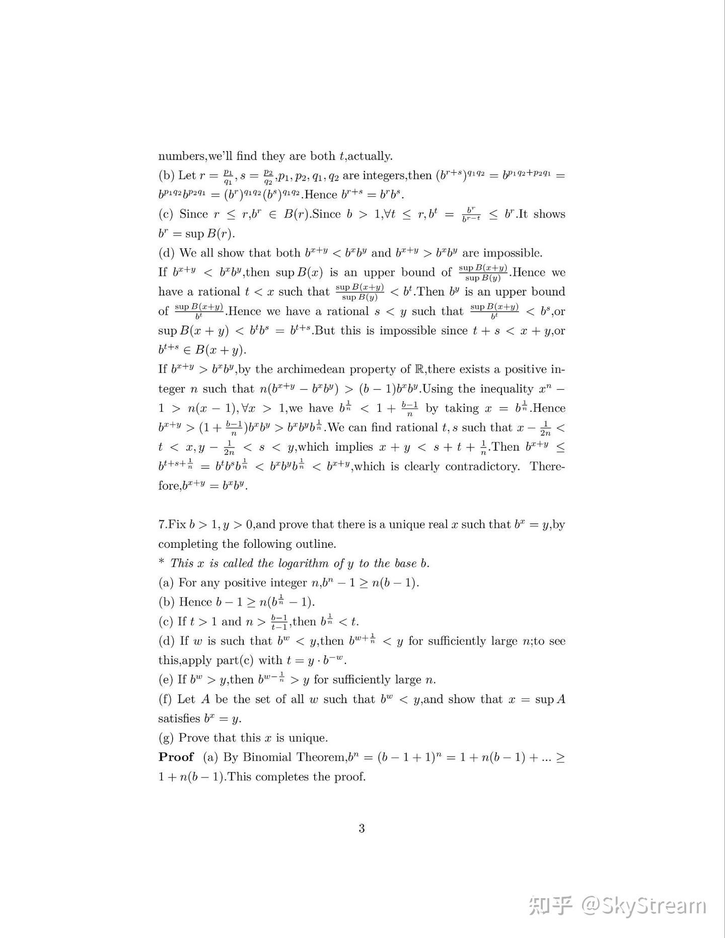 Baby Rudin 数学分析原理 第一章全习题 个人解答 - 知乎