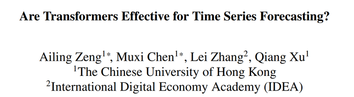 【解读】Are Transformers Effective for Time Series Forecasting? (AAAI 2023) - 知乎