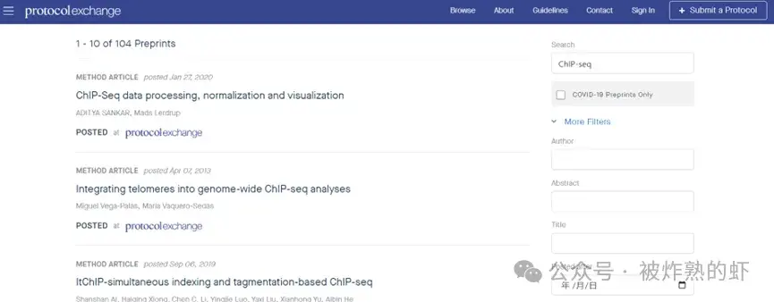 记录 9 种权威的实验protocol查询网站 - 知乎