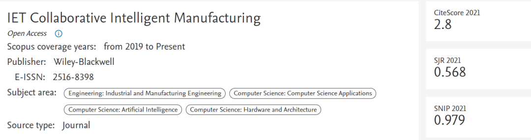 EI和ESCI收录，2021CiteScore 2.8，华中科技大学参与创立，IET主办，前景可期 - 知乎