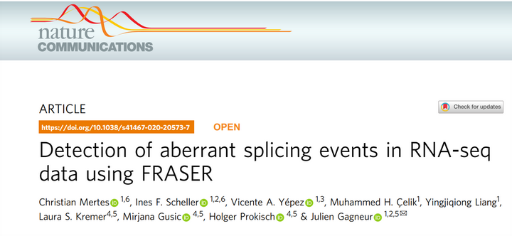 文献精读——Detection of aberrant splicing events in RNA-seq data using FRASER (2) - 知乎