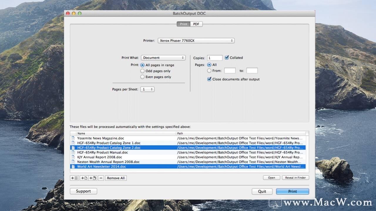 BatchOutput DOC for Mac(虚拟PDF打印机) v2.5.10 - 知乎