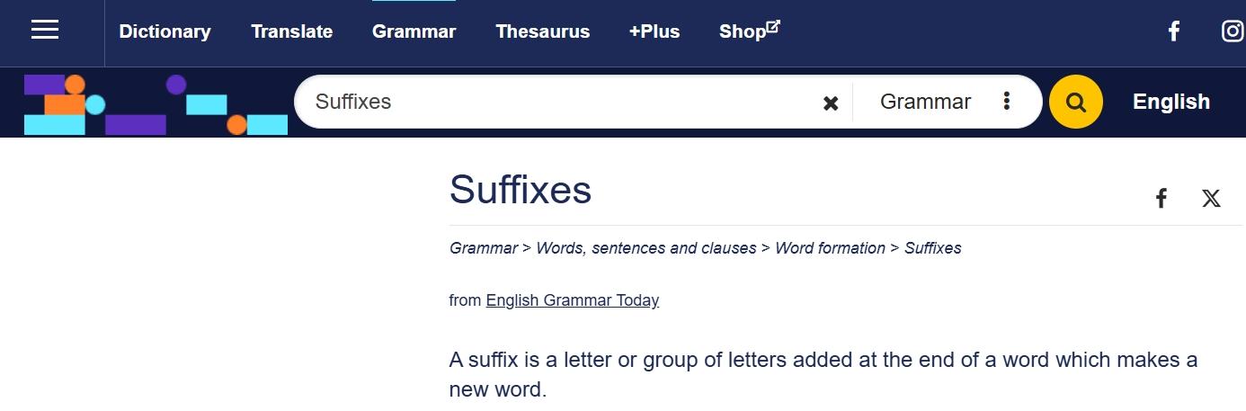 The Most Common Suffixes from English Grammar Today - 知乎