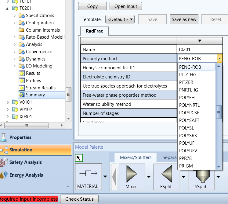 Aspen Plus全流程不同工段（模块）可以选择不同的物性方法 - 知乎