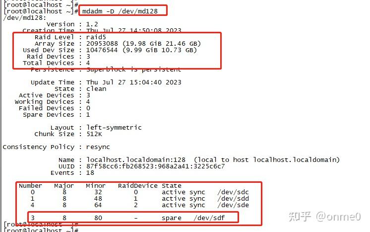 Linux系统实现RAID5+热备盘配置及硬盘故障演练 - 知乎