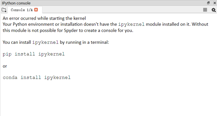 spyder无法连接kernel,启动不了ipython console - 知乎