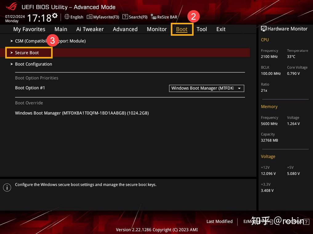 Win11的Bios里安全启动开好还是不开好？ - 知乎