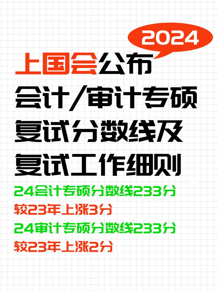 官宣！上国会公布MPAcc/MAud分数线及复试细则，调剂名额较多 - 知乎
