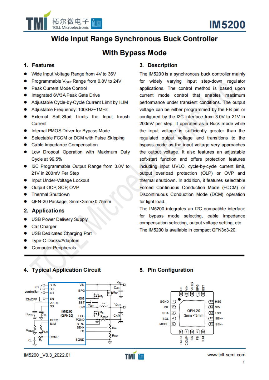 拓尔微IM5200同步buck控制器，解决超级电容组充电痛点 - 知乎