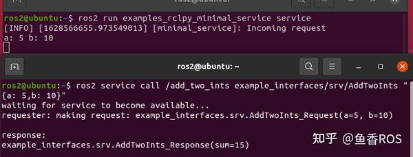 【ROS2机器人入门到实战】ROS2服务入门 - 知乎