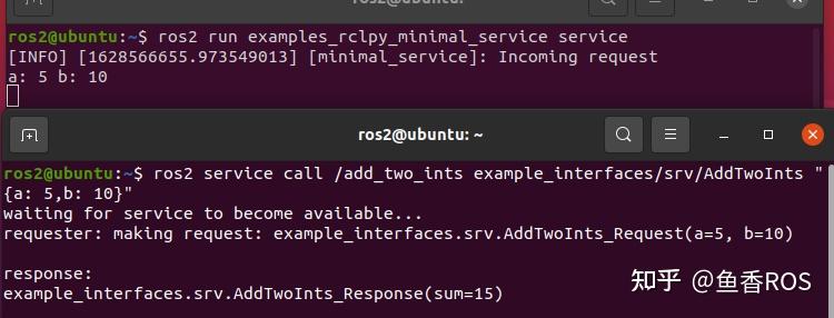 【ROS2机器人入门到实战】ROS2服务入门 - 知乎