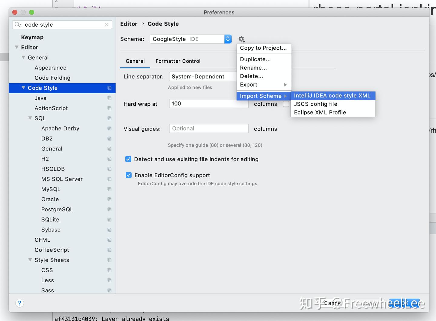 在Intellij IDEA中使用Google Code Style - 知乎