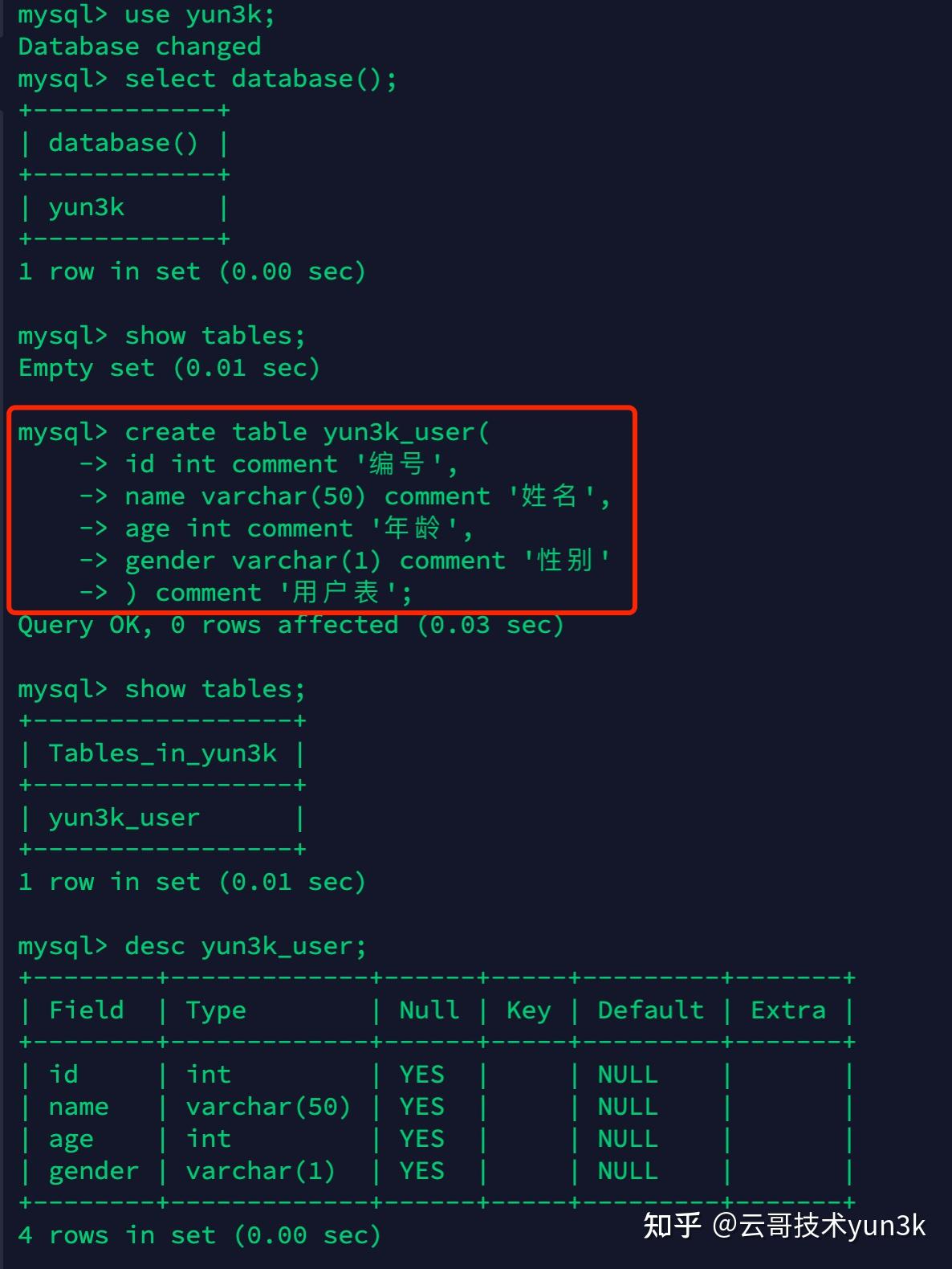 Mysql基础篇（一）之DDL、DML、DQL、DCL - 知乎